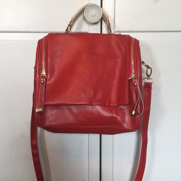 Bags | Red Crossbody Bag | Poshmark